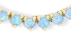 Melinda Maria Lab-created Opal Tennis Necklace