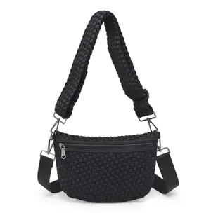 SOL AND SELENE Ethereal Woven Neoprene Crossbody Bag