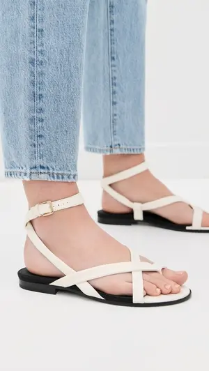 Co Asymmetric Toe Ring Gladiator Sandals