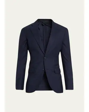 Brioni Solid Wool-silk Blazer