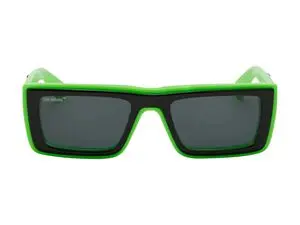 Off-White Jacob Rectangle Frame Sunglasses - Green (oeri043f22pla0015907)