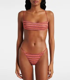 Oseree Lumière Striped Bikini