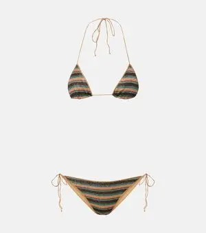 Oseree Lumiere Striped Bikini - Multicoloured