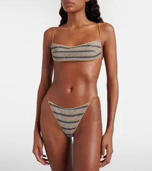 Oseree Lumiere Striped Bikini