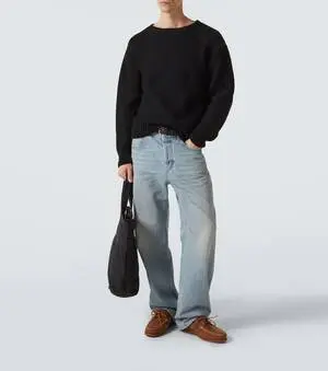 Visvim Logo Wool And Mohair-blend Sweater
