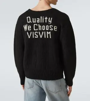 Visvim Logo Wool And Mohair-blend Sweater