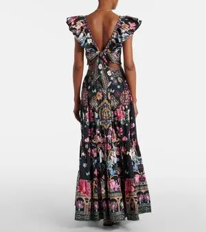 Camilla Crystal-embellished Maxi Skirt - Multicoloured