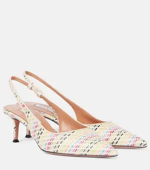 AQUAZZURA New Purist Sling 50 Slingback Pumps - Multicoloured