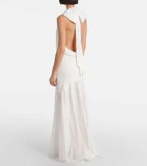 Simone Rocha Bow-detail Open-back Gown