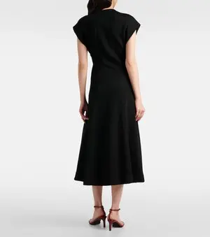 JIL SANDER Ribbed-knit Midi Dress