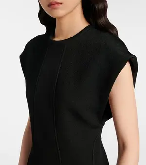 JIL SANDER Ribbed-knit Midi Dress