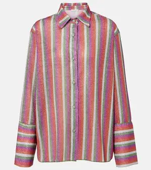 Oseree Lumière Striped Shirt - Multicoloured