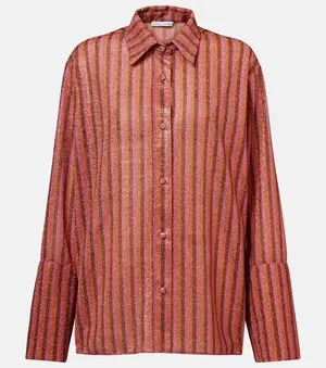 Oseree Lumière Striped Shirt - Multicoloured