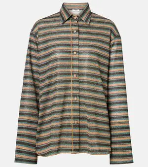 Oseree Lumière Striped Shirt - Multicoloured