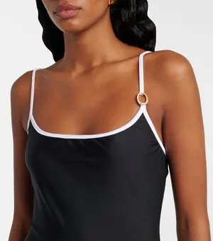 Oseree Jersey Mini Dress With Contrast Trim