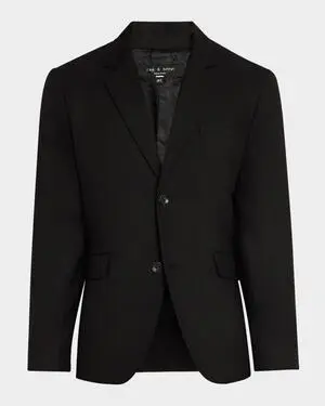 Rag & Bone Butler Ripstop Wool Blazer - Black