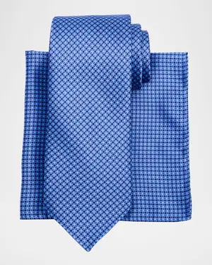 Stefano Ricci Stefano Ricci Micro-Geometric Neck Tie Black