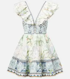 Camilla Crystal-embellished Minidress - Multicoloured
