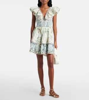 Camilla Crystal-embellished Minidress - Multicoloured