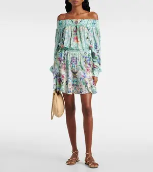 Camilla Crystal-embellished Minidress - Multicoloured