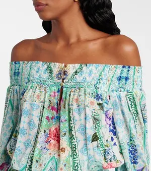 Camilla Crystal-embellished Minidress - Multicoloured
