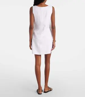 Posse Alice Linen Mini Dress - White