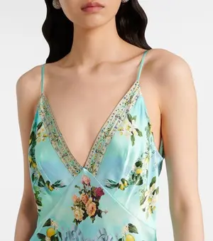 Camilla Venus On A Vespa Silk Slip Dress
