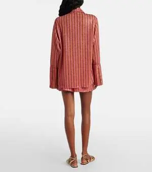 Oseree Lumiere Striped Shirt