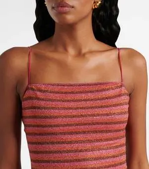 Oseree Lumiere Striped Minidress