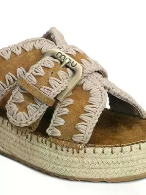 Mou Jute Sandals - Brown