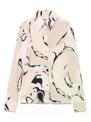 Emilio Pucci Orchidee-print Shirt - Neutrals