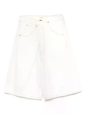DARKPARK Ines Knee-length Shorts - White