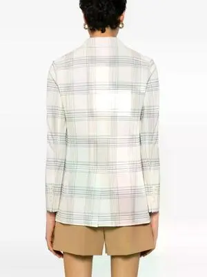 CIRCOLO 1901 Checked Blazer - Neutrals