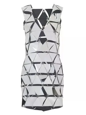 Rabanne Assembly Mini Dress - Silver