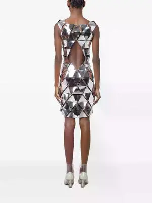 Rabanne Assembly Mini Dress - Silver