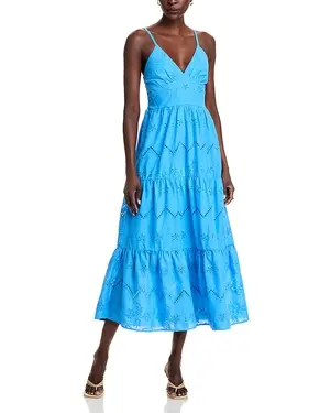 Aqua Sleeveless Day Dresses