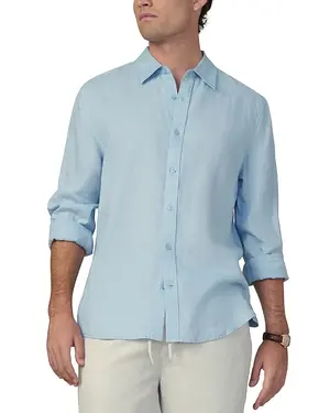 Joe's Jeans Jakob Relaxed Fit Linen Shirt Poolside