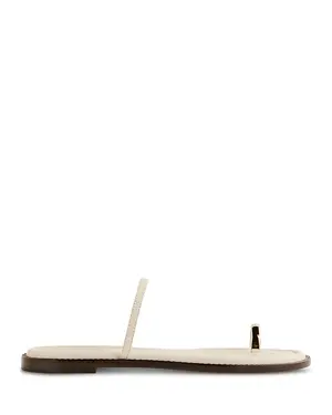 REFORMATION Cassandra Sandals - Almond Leather