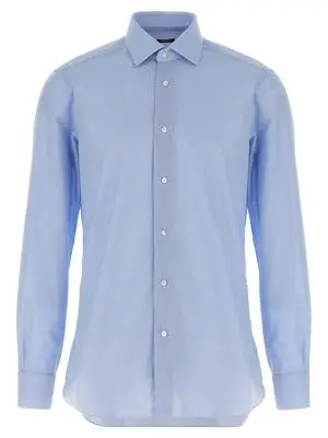 BARBA NAPOLI Honeycomb Shirt - Blue
