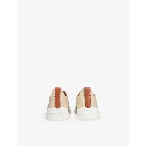 Zegna Triple Stitch Denim Low-top Trainers - Beige