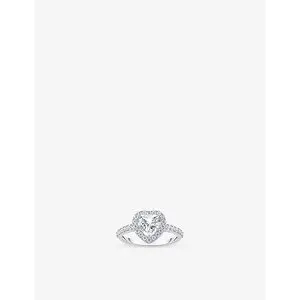THOMAS SABO Heart-shaped Halo Ring - White