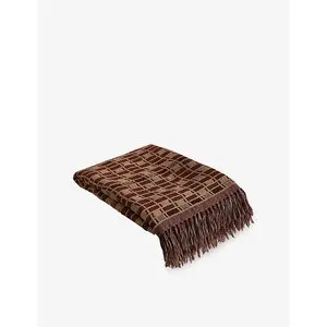 SOHO HOME Erin Silk And Wool Throw 130cm X 170cm - Rust