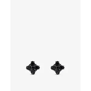 THOMAS SABO Floral Stud Earrings - Black