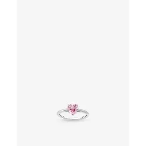 THOMAS SABO Heart-shaped Cubic Zirconia Ring - Pink