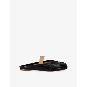 MAISON MARGIELA Tabi Split-toe Band Leather Ballet Flats