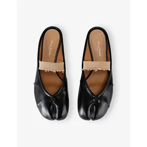MAISON MARGIELA Tabi Split-toe Band Leather Ballet Flats