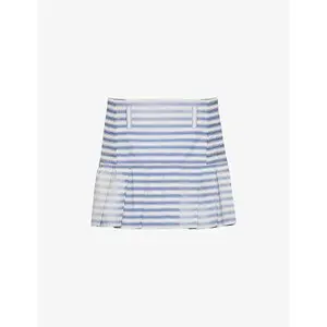 Prada Striped Cotton Mini Skirt
