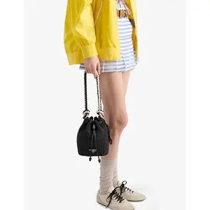 Prada Striped Cotton Mini Skirt