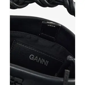 GANNI Bou Mini Eyelet Leather Top-handle Bag