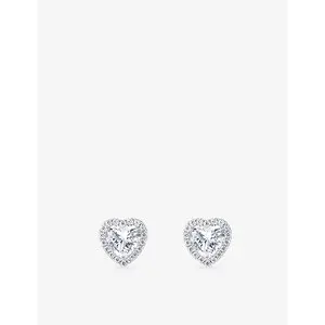 THOMAS SABO Heart Halo Stud Earrings - White